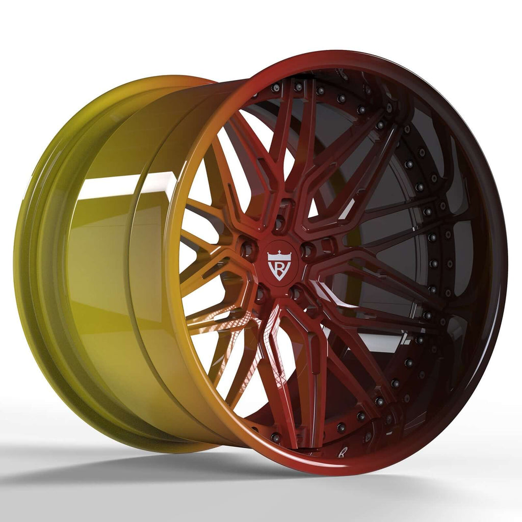 CUSTOM DEEP DISH 3-PIECE FORGED WHEELS: RV-T081| RVRN FORGED